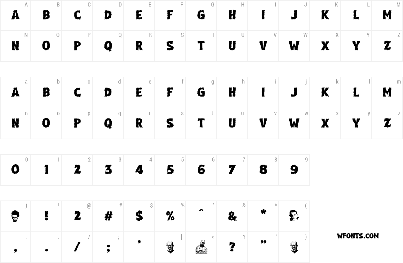 Universal Monsters Font | wfonts.com - download free