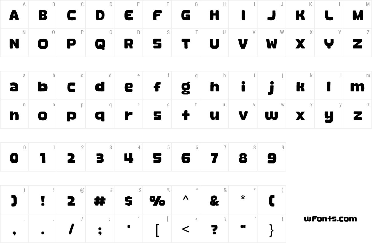 Howdy Duck Font | wfonts.com - download free