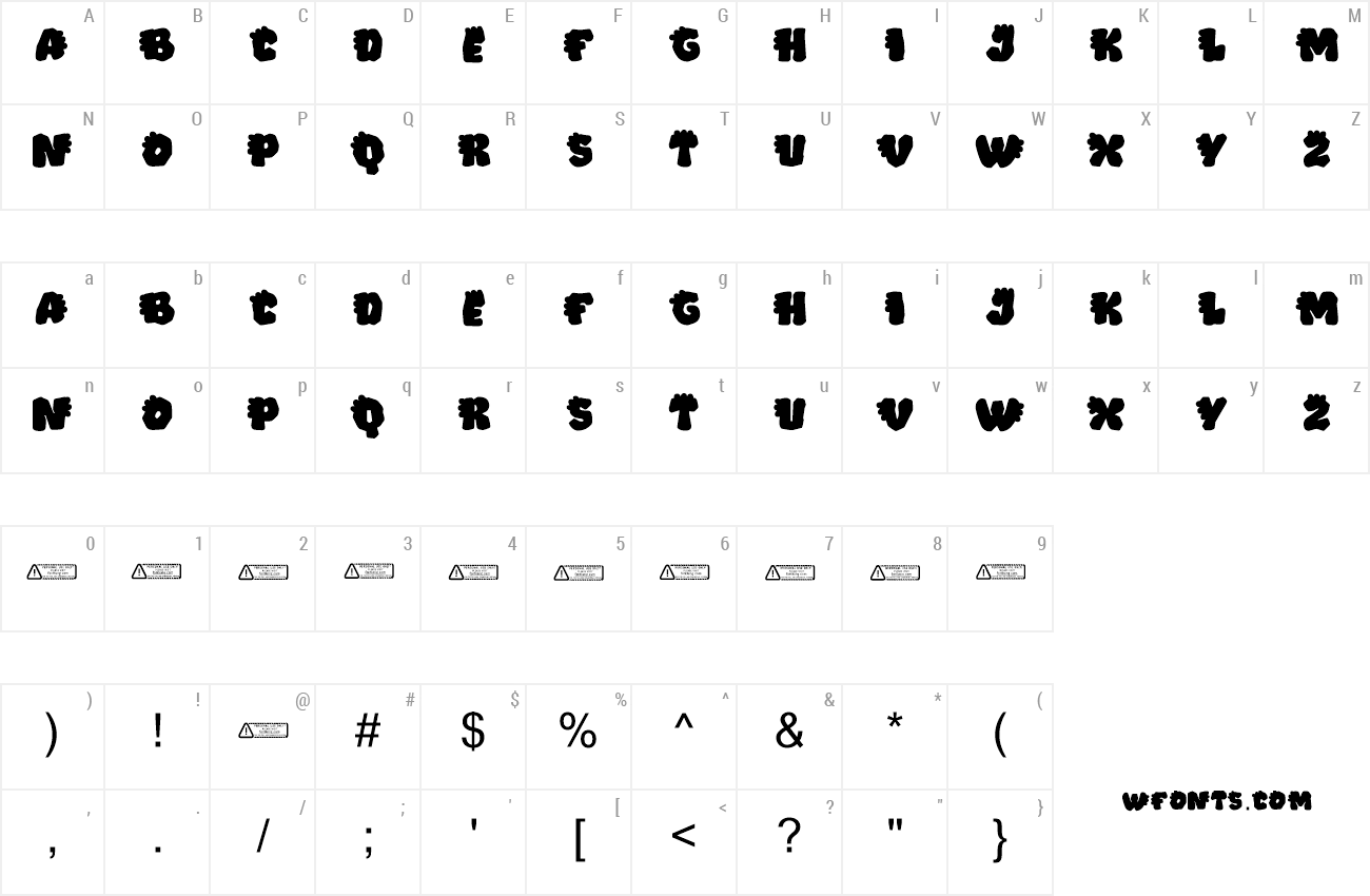 Dino Roar Font | wfonts.com - download free