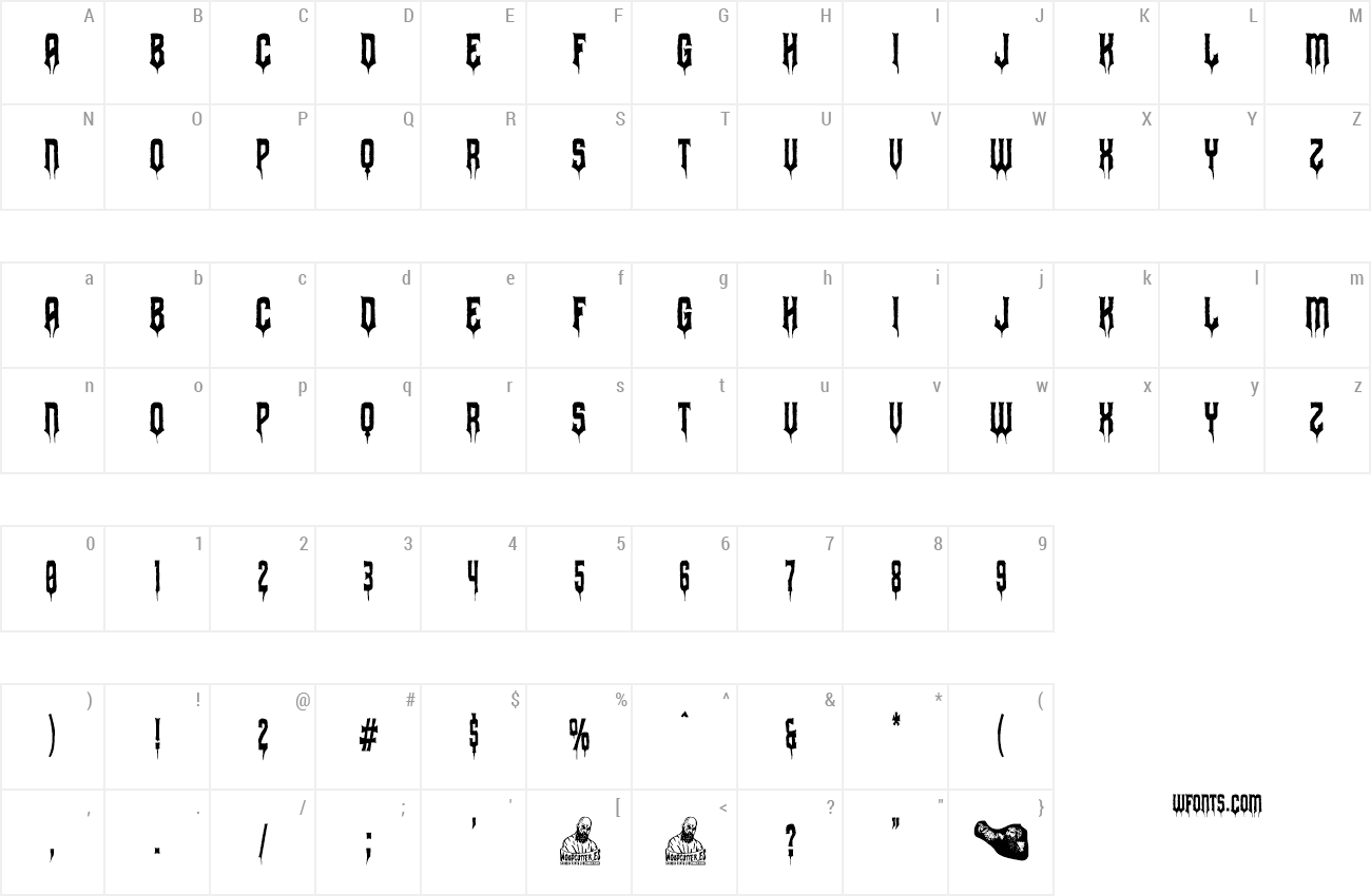 Revenge of Gods Font | wfonts.com - download free