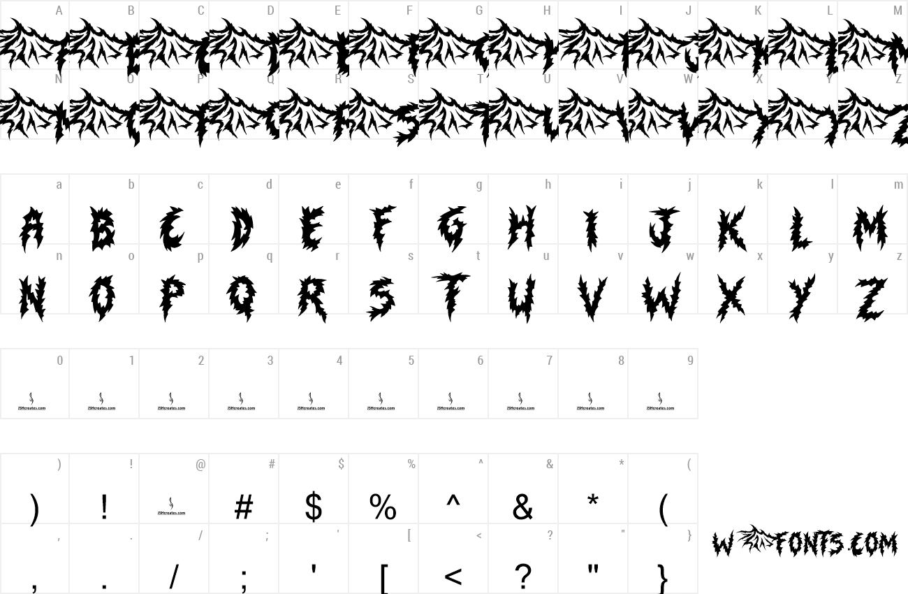 Shudder Font | wfonts.com - download free