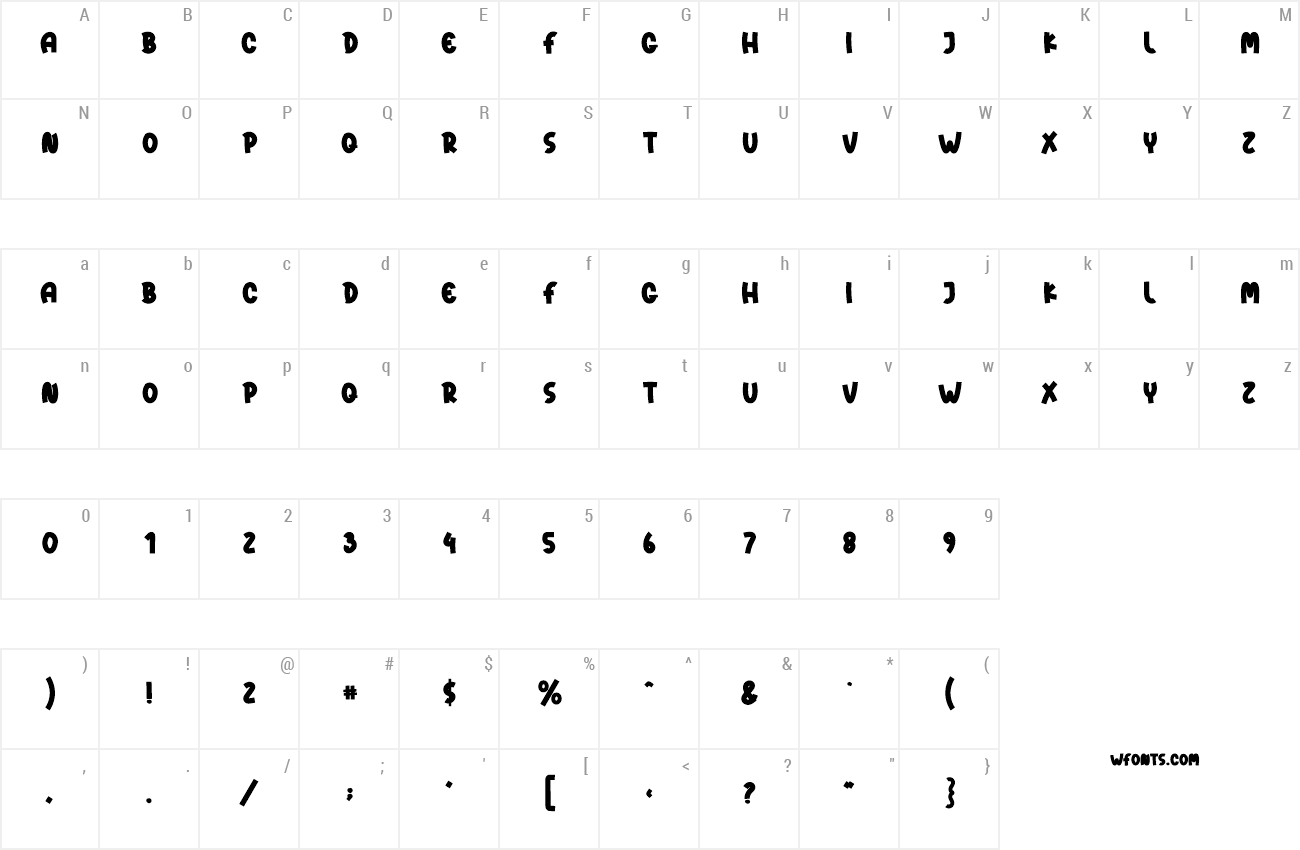 Lumps Snow Font | wfonts.com - download free