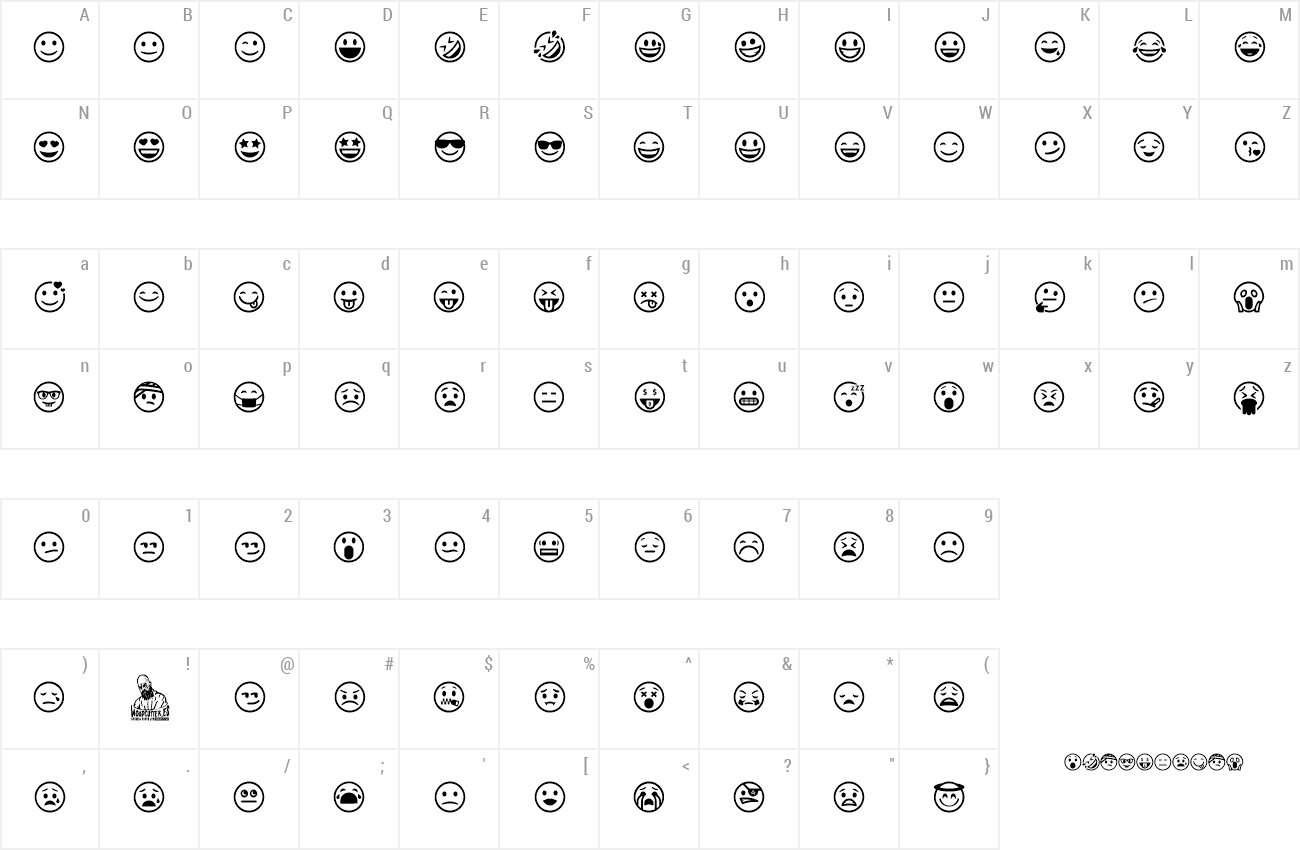 Smiley Mix Font | wfonts.com - download free