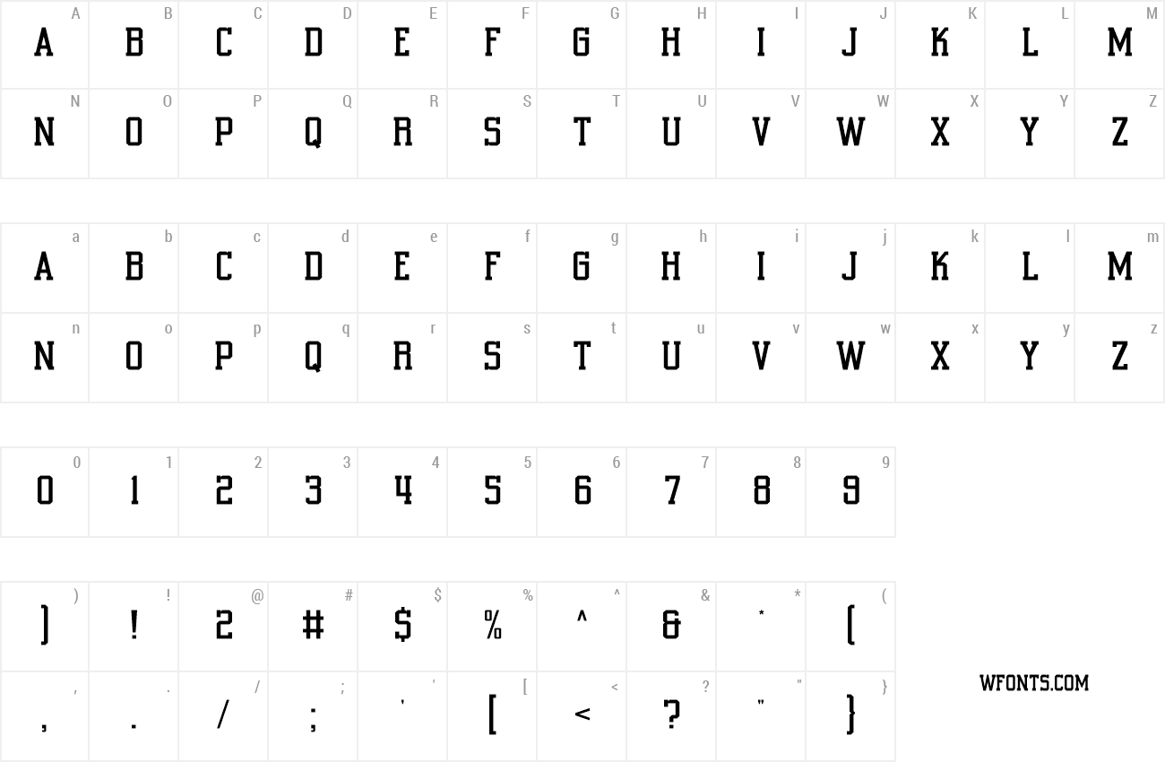 Origin Athletic Font | wfonts.com - download free