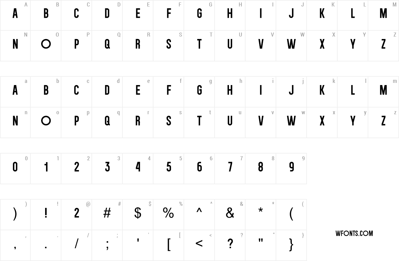 The Poster Font Font | wfonts.com - download free