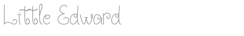 Little Edward Font | wfonts.com - download free