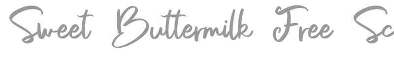 Sweet Buttermilk Script Font | wfonts.com - download free