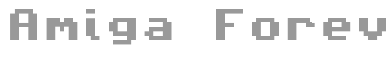 Amiga Forever Font | wfonts.com - download free