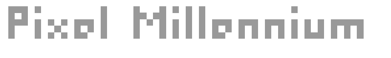 Pixel Millennium Font | wfonts.com - download free