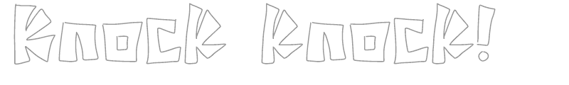 Knock knock! Font | wfonts.com - download free