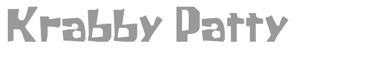 Krabby Patty Font | wfonts.com - download free