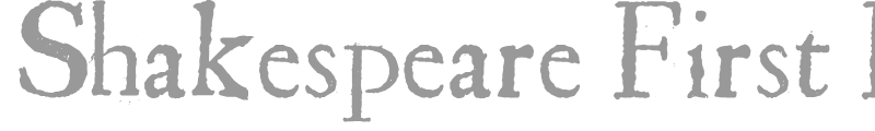 Shakespeare First Folio Font Font | wfonts.com - download free