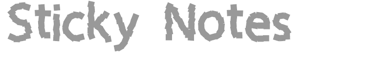 Sticky Notes Font | wfonts.com - download free