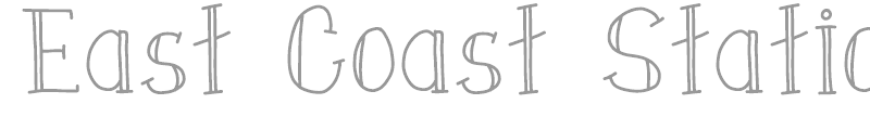 Download Free Font East Coast Stationery