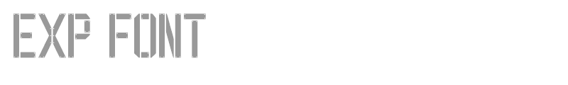 EXP FONT Font | wfonts.com - download free