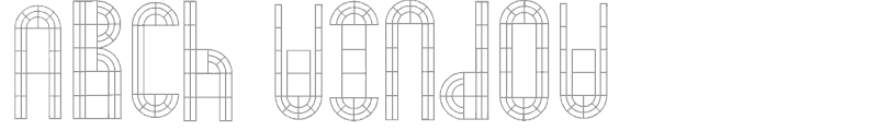 Arch Window Font | wfonts.com - download free