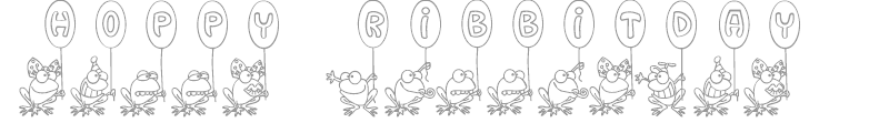 Hoppy Ribbitday Font | wfonts.com - download free