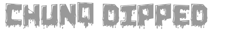 Chunq Dipped Font | wfonts.com - download free