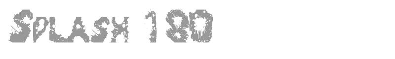 Splash 180 Font | wfonts.com - download free
