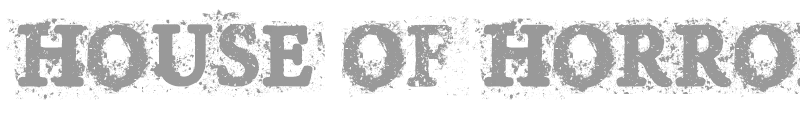 House of Horror Font | wfonts.com - download free