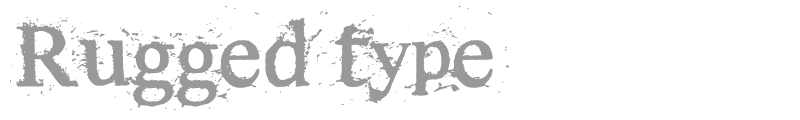 Rugged type Font | wfonts.com - download free