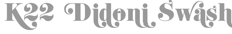 K22 Didoni Font | wfonts.com - download free
