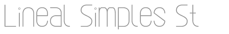Lineal Simples St Font | wfonts.com - download free