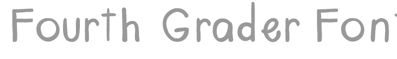 Fourth Grader Font Font | wfonts.com - download free