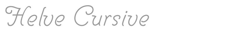 Helve Cursive Font | wfonts.com - download free