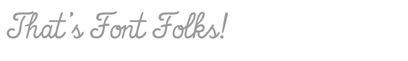 That's Font Folks! Font | wfonts.com - download free