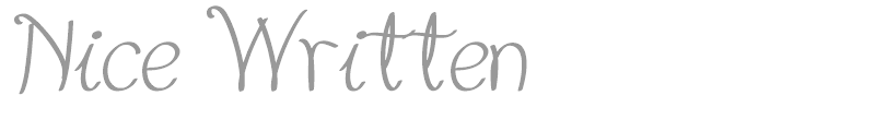 nice_written Font | wfonts.com - download free