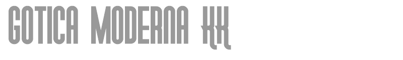 Gotica Moderna KK Font | wfonts.com - download free