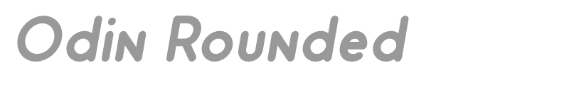 Odin Rounded Font | wfonts.com - download free