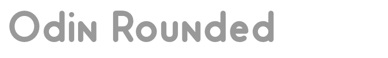 Odin Rounded Font | wfonts.com - download free