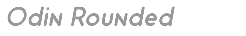 Odin Rounded Font | wfonts.com - download free