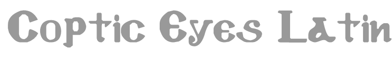 Coptic Eyes Latin Font | wfonts.com - download free