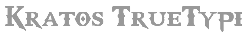 Kratos TrueType - GOD $ WAR Font | wfonts.com - download free