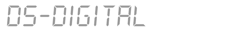 DS-Digital Font | wfonts.com - download free