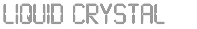 Liquid Crystal Font | wfonts.com - download free