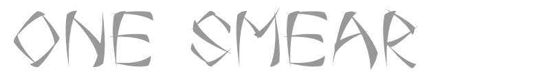 One Smear Font | wfonts.com - download free