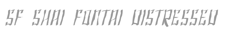 SF Shai Fontai Font | wfonts.com - download free