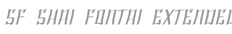 SF Shai Fontai Font | wfonts.com - download free