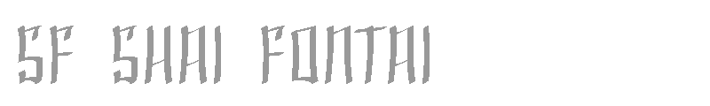 SF Shai Fontai Font | wfonts.com - download free
