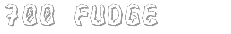 700 Fudge Font | wfonts.com - download free