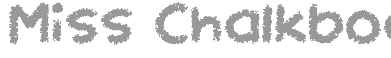 Miss Chalkboard Font | wfonts.com - download free