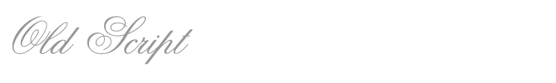 Old Script Font | wfonts.com - download free
