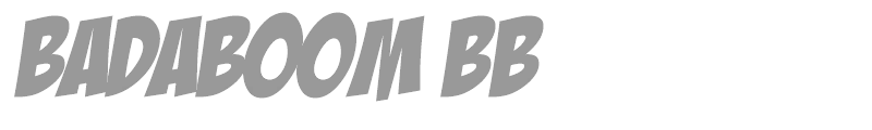 BadaBoom BB Font | wfonts.com - download free