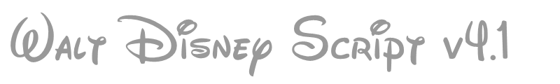 Walt Disney Script v4.1 Font | wfonts.com - download free