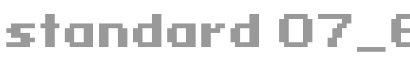 standard 07_63 Font | wfonts.com - download free