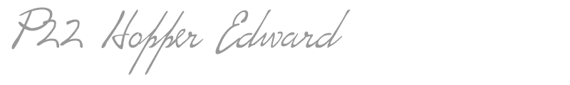 P22 Hopper Edward Font | wfonts.com - download free